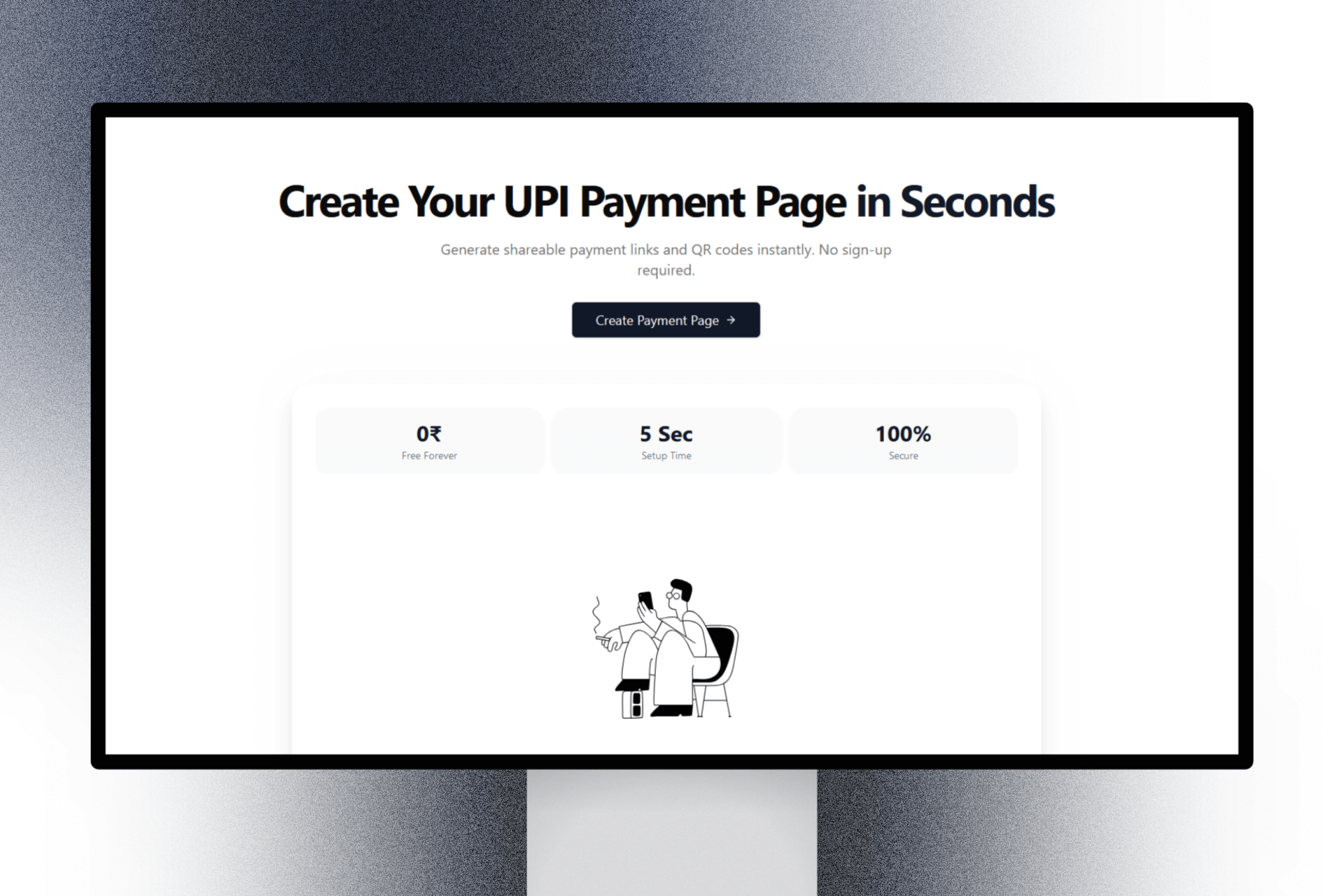 UPI2QR - Create UPI Payment Pages Instantly UPI2QR - Create UPI Payment Pages Instantly